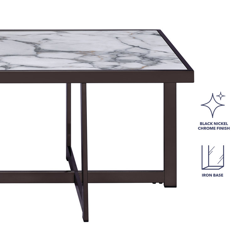 Wrought Studio™ Makaella Kayley Rectangle Cocktail Table | Wayfair